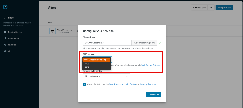 Create and configure a new WordPress.com site – Automattic for Agencies – Knowledge Base